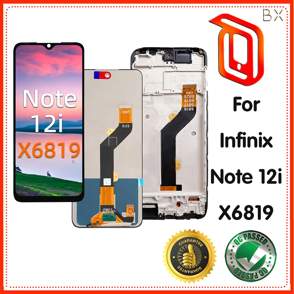 สําหรับ Infinix Note 12i X6819 ชิ้นส่วนทดแทน LCD/จอแสดงผล Touch Screen ...