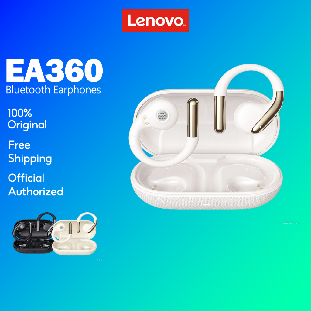 หูฟังบลูทูธ Lenovo EA360 | ดีไซน์เปิด | บลูทูธ5.4 | เสียง HD | ใส่สบายใส่ยาว | กีฬาและการวิ่ง ...