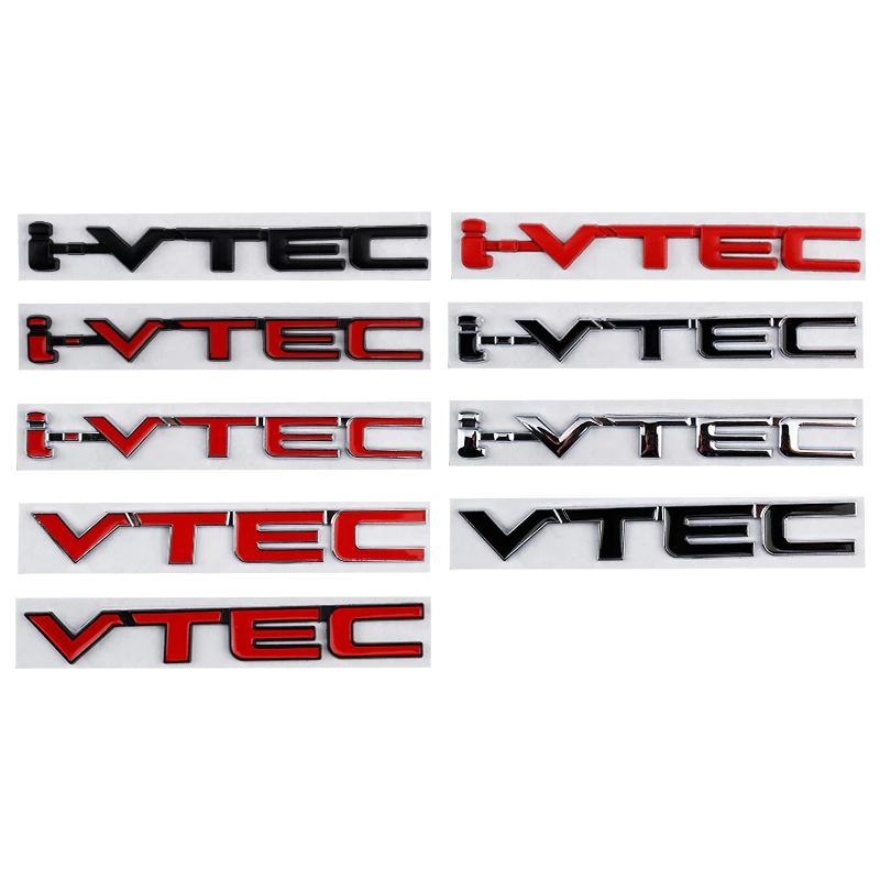 Honda3D Vtec I-VTEC Letter Logo Sticker Emblem Badge Honda VTEC iVTEC ...