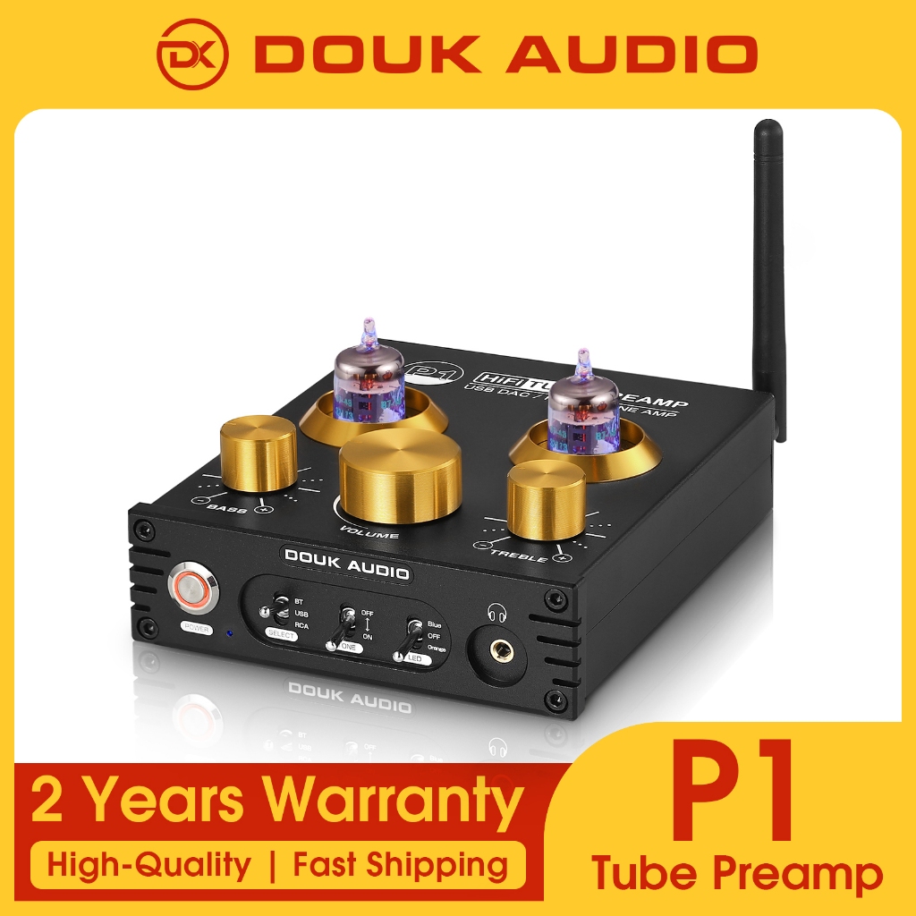 Douk Audio P1 HiFi JAN 5654 ตัวรับสัญญาณเสียงบลูทูธ 5.0 USB DAC APTX | Shopee Thailand