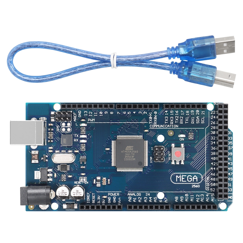 Mega 2560 R3 Mega2560 REV3 ATmega2560 ATMega16U2 บอร์ดพร้อมสาย USB สําหรับ Arduino | Shopee Thailand
