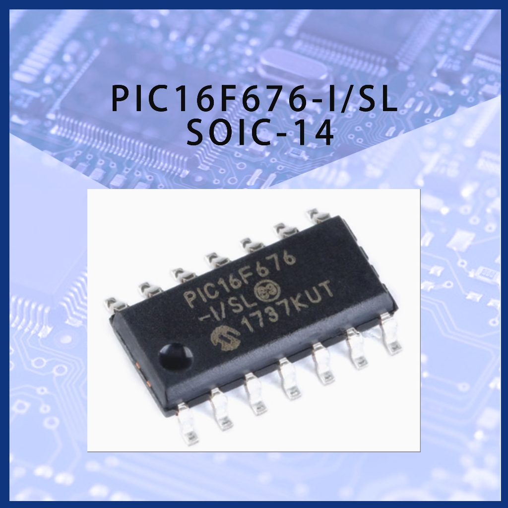 PIC16F676-I/SL SOIC-14 ไมโครคอนโทรลเลอร์ / แพทช์ชิป 8 บิต | Shopee Thailand