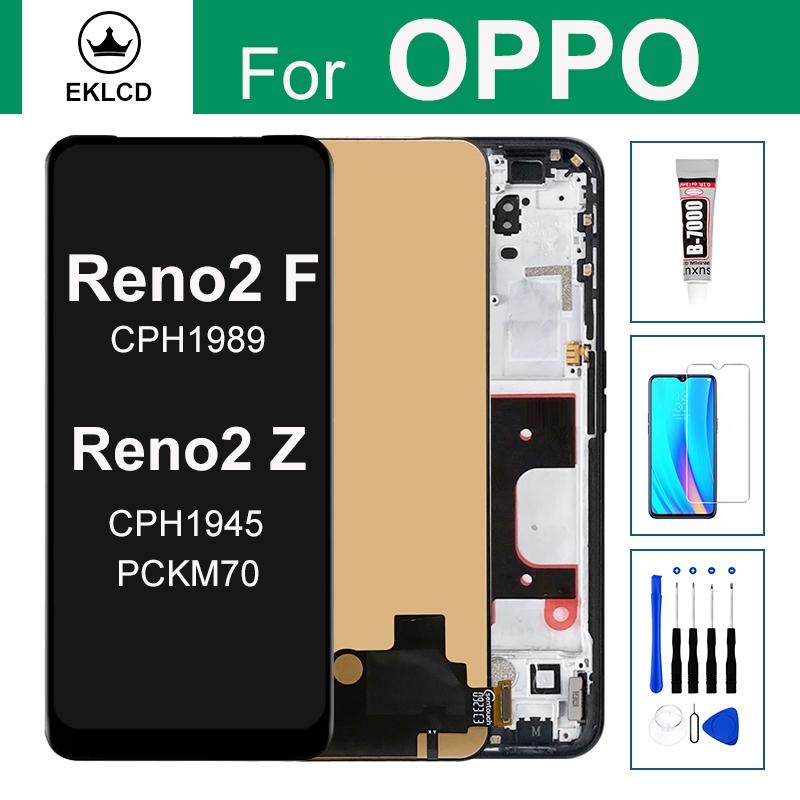 จอแสดงผลสําหรับ OPPO Reno2 F Reno 2 Z 2F CPH1989 PCKM70 LCD Touch ...