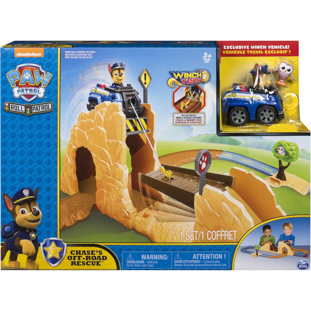 Paw Patrol Roll Patrol – Chases Off-Road Rescue Playset พร้อมยานพาหนะ ...