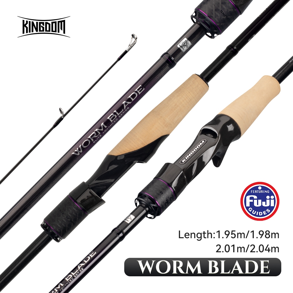 Kingdom WORM BLADE Fishing Rods 2 ส่วน 1.95m 1.98m 2.01m 2.04m XF ...