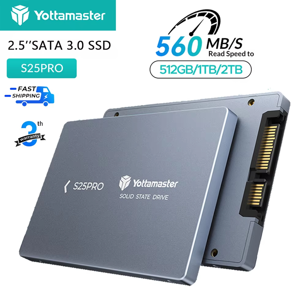 Yottamaster S25PRO 2.5 SATA SSD 1TB 2TB 4TB ความจุสูง 2.5 นิ้ว SATA3.0 ...