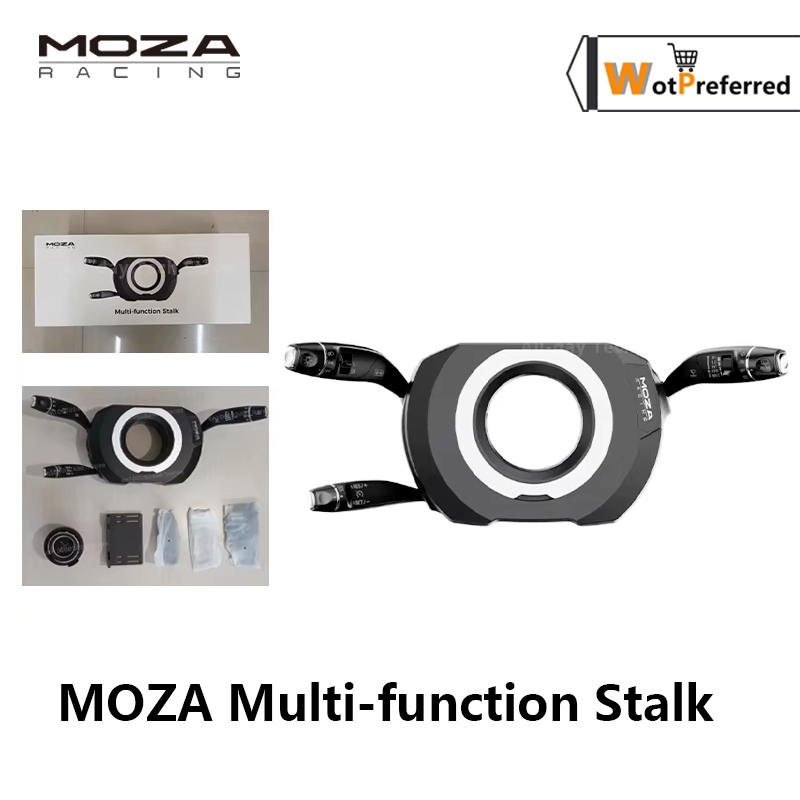 พวงมาลัย MOZA MOZA Multi-function Stalks Racing จําลองรถบรรทุกพวงมาลัยปัดน้ําฝนชุดแถบแสง (รับ ...