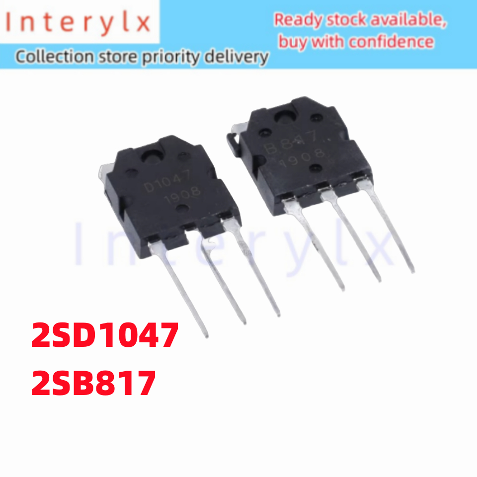4 ชิ้น/ล็อตยี่ห้อใหม่ In-Line D1047 B817 2SB817 2SD1047 Triode High Power Audio Power Amplifier ...