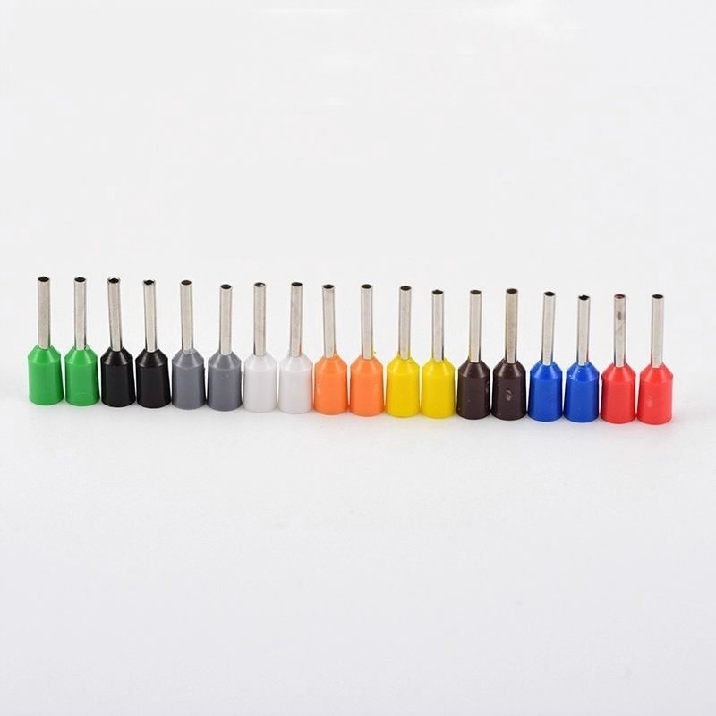 ((1,000 ชิ้น) VE0508 Tube Type Insulated Pin Type Terminal E0506 E0508 E0510 E0512 Pin Cold ...