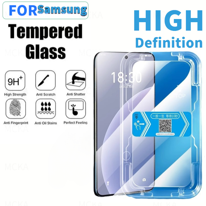 9H ฟิล์มกระจกนิรภัย For Samsung A56 A55 5G A05S A06 A16 A15 A23 A26 A05 A54 A12 A52 A22 A53 S25 ...