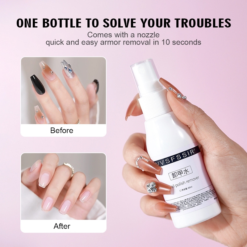 Armor remover water สเปรย์ถอดเล็บปลอม ถอดกาวเจล 60 ml | Shopee Thailand