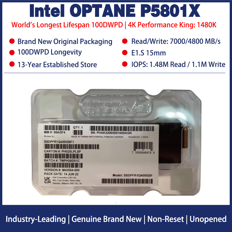 Intel optane P5810X 400G E1.S 15 มม. SSD | Shopee Thailand