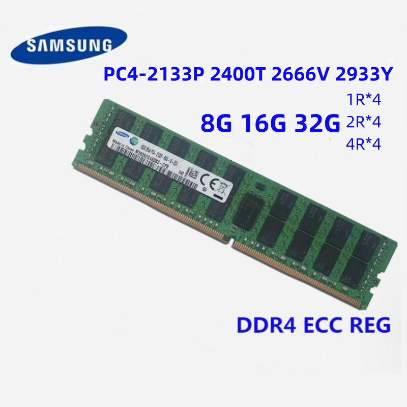 X99 Server Memory Strip Samsung SK 8G 16G 32G DDR4 ECC REG RAM PC4-2133P 2400T 2666V 2933Y MHz ...