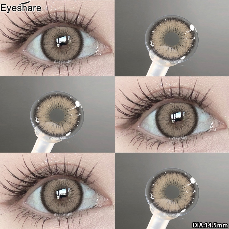 Eyeshare คอนแทคเลนส์ ตาโต สีน้ำตาล สีเทา สีดำ คอนแทคเลนส์สีธรรมชาติ ส่ง ...