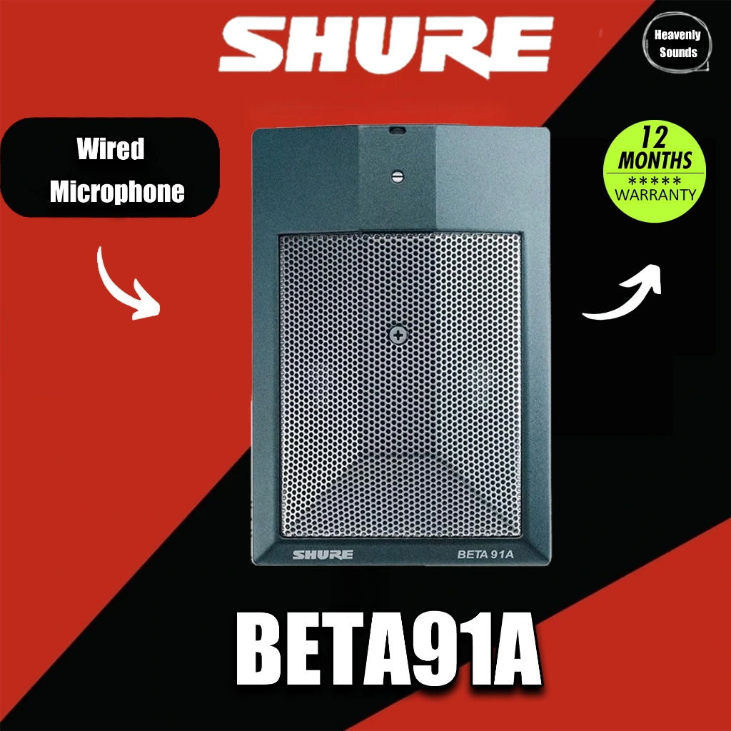 Shure BETA 91A ไมโครโฟนกลองเท้า - ไมโครโฟนคอนเดนเซอร์กึ่งคาร์ดิออยด์ | Shopee Thailand