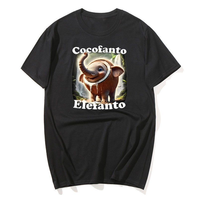 Cocofanto Elefanto ตลกอิตาเลี่ยน Brainrot Meme คลาสสิกเสื้อยืดผ้าฝ้าย ...