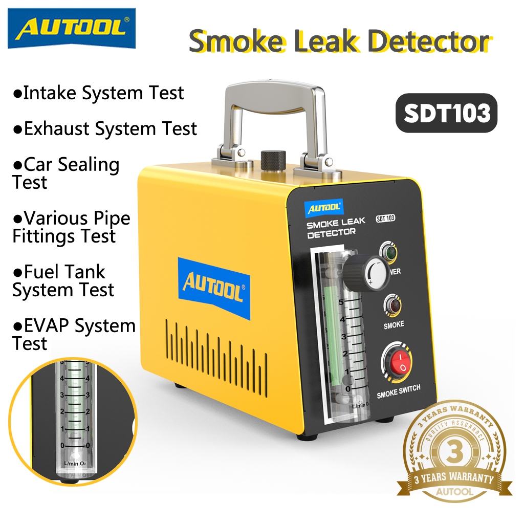 Autool SDT103 รถเครื่องตรวจจับควันรั่ว 12V ยานยนต์ EVAP การรั่วไหลแก๊ส Leakage Locator ท่อ ...