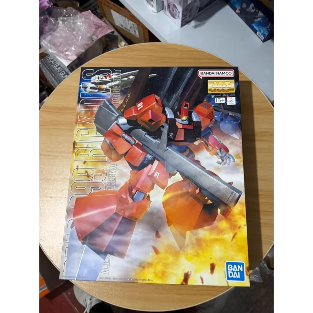 Bandai MG 1/100 Riki Rikki Dias Char Red Gundam Reprint Assembly Model ...