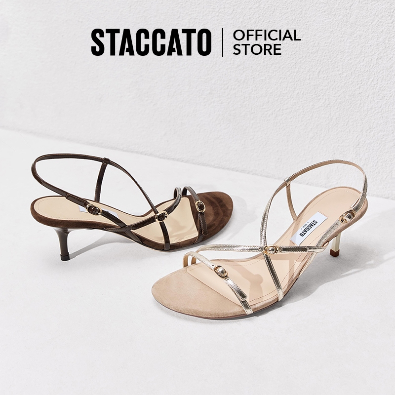 Staccato Women's Stilettos Sandals รองเท้าแตะผู้หญิง รองเท้าส้นเข็ม ...