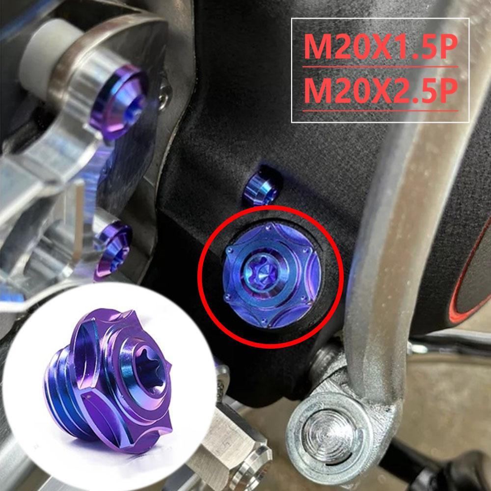 Tc4/gr5 M20 Titanium alloy Honda Yamaha Xmax Oil Filler Cap Plug M20X2 ...