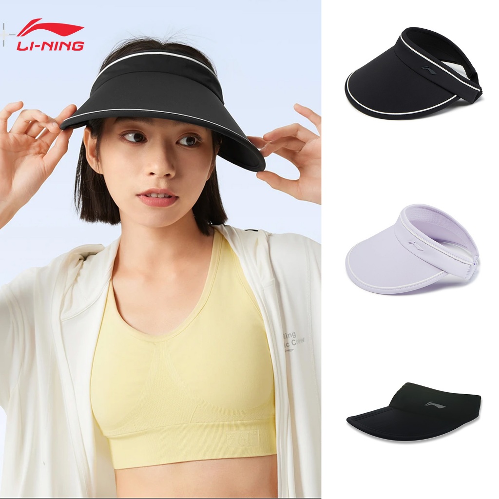 Li-ning Running หมวกกันแดด Unisex ฤดูร้อนหมวกกีฬากลางแจ้งปีกกว้างแบบ ...