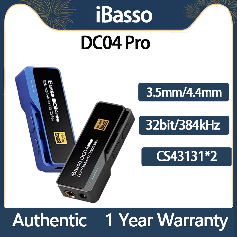 Ibasso DC04 Pro แบบพกพาถอดรหัส HIFI หูฟัง Hi-Res Audio Dual Lossless Amplifier PCM384 DSD256 ...