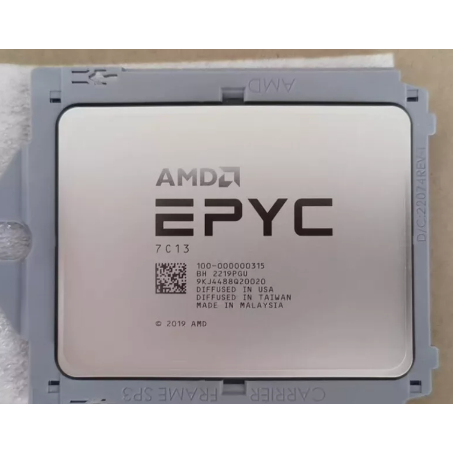 AMD EPYC 7C13 CPU 64 core 2GHz ปลดล็อคใหม่, รุ่น OEM ของ AMD EPYC 7763 ...