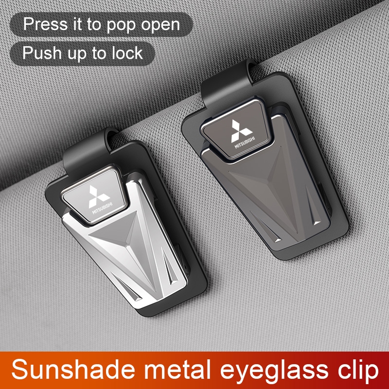 Mitsubishi Car Sunglass Holder แว่นตา Visor ผู้ถือคลิปสําหรับ ...