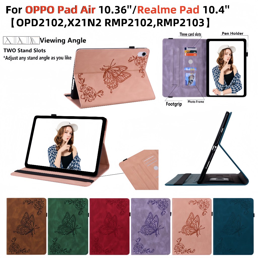 สําหรับ OPPO Realme Pad 10.4 นิ้ว RMP2102,RMP2103 คุณภาพสูงหนังฝาครอบ ...
