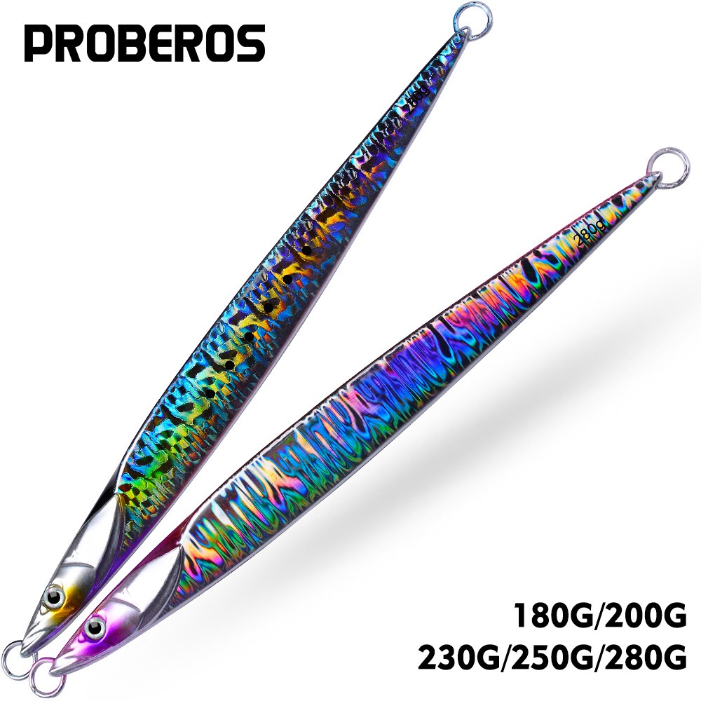 Proberos 1PCS โลหะ Jigs Lure 180-200-230-250-280g Shore Casting เหยื่อ ...