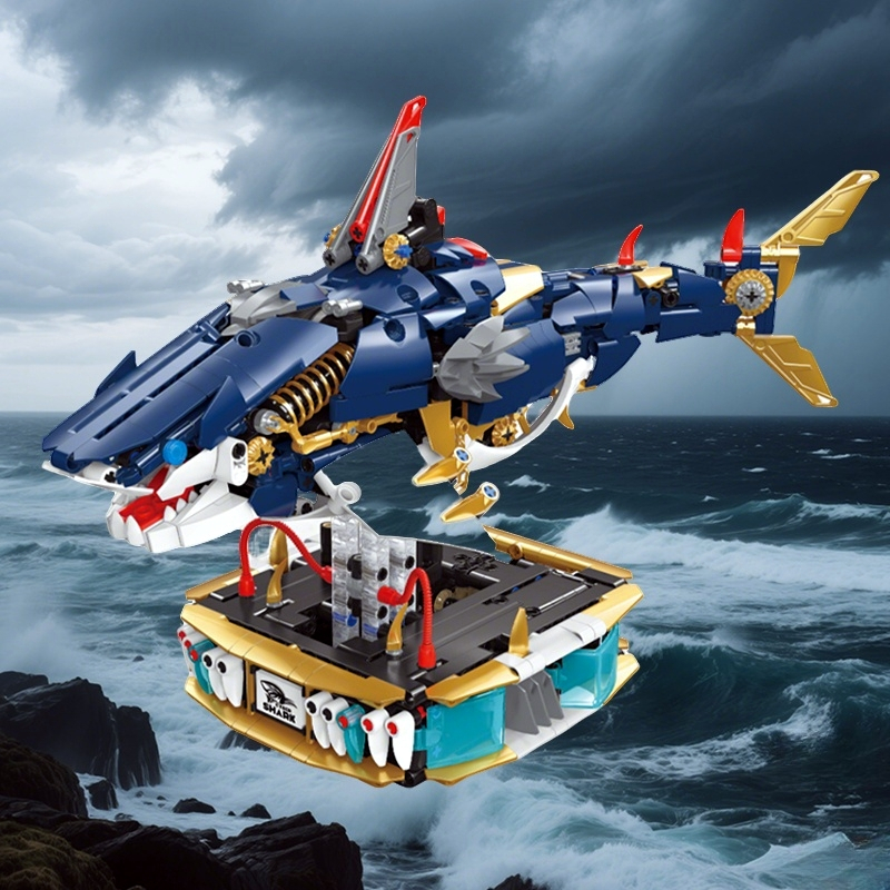 ชุดเลโก้ Prehistoric Behemoth Ocean Overlord 1213 ชิ้น ชุดเลโก้ Shark ...