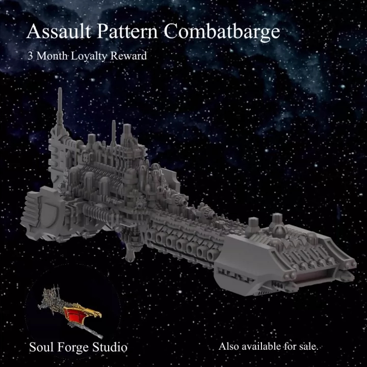 Warhammer 40K Star Warrior Assault Combat Barge Ship โมเดลเรซิ่น ...