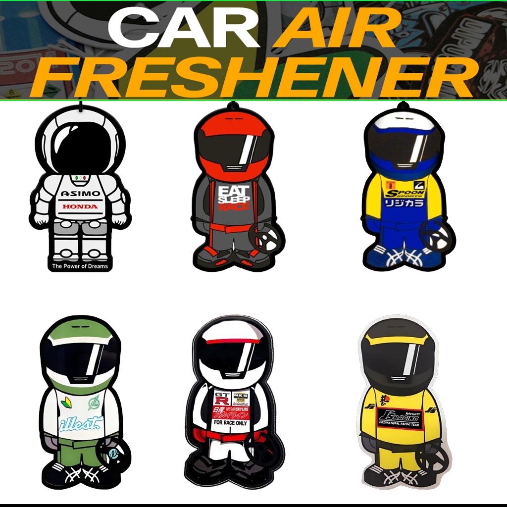 JDM ASIMO SPOON SPORTS Car Air Freshener แขวนกระจกมองหลังน้ําหอม GTR ...