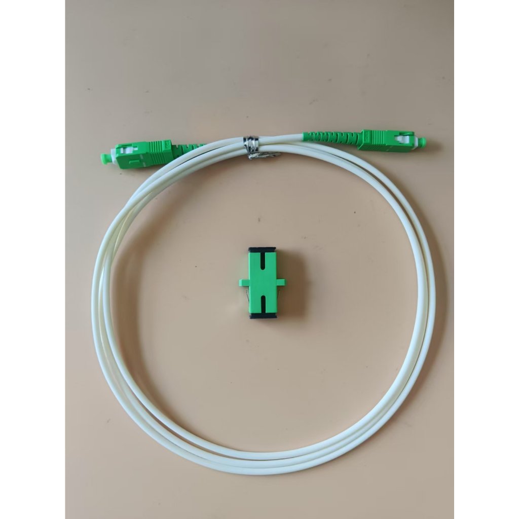 1.5M SC APC to SC APC Simplex Mode Fiber Optic Patch Cord – G657A2 LSZH ...