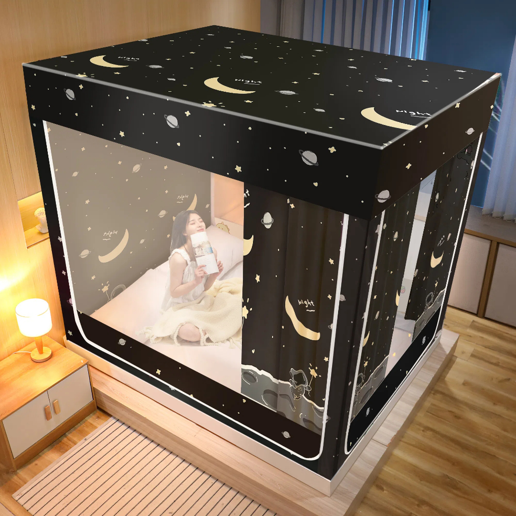 YYT 170cm มุ้งกันยุงสูง 3 ด้าน กันแมลง มุ้งสี่เหลี่ยม ตาข่ายกันยุง มุ้งเต็นท์ ผ้าม่าน ป้องกัน ...