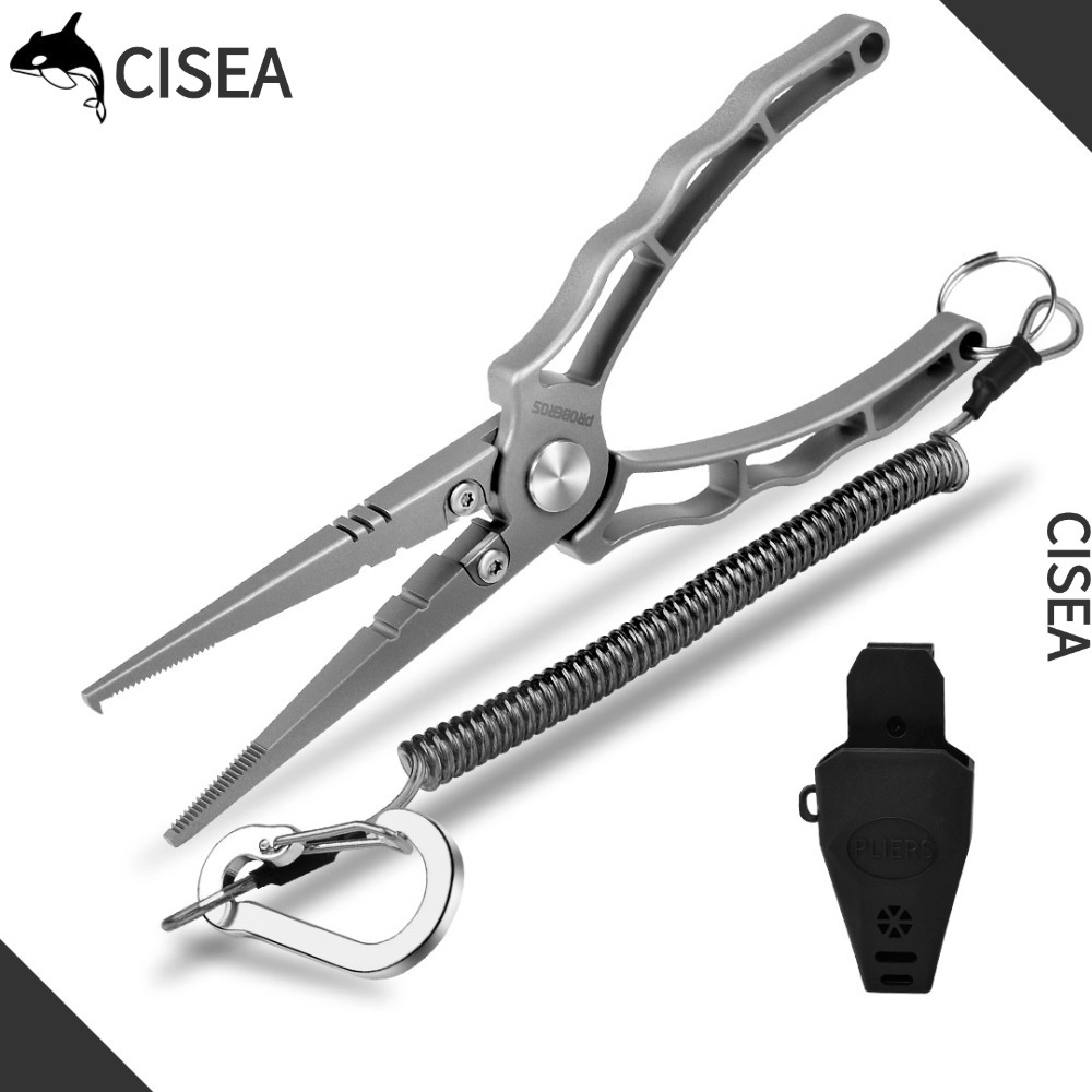 CISEA F304 คีม สายเบ็ด คีมตกปลา ชุดคีม คีม knipex คีมย้ํา 147g 18.5cm ...