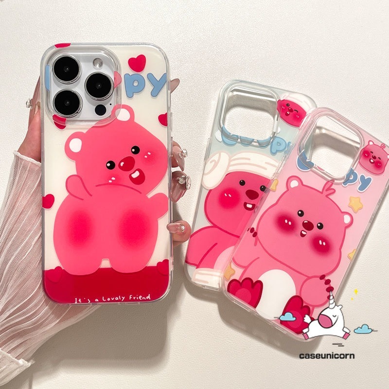 ตลก Happy Loopy น่ารัก Beaver คู่สําหรับ iPhone 7plus 16 11 15 13 14 12 ...