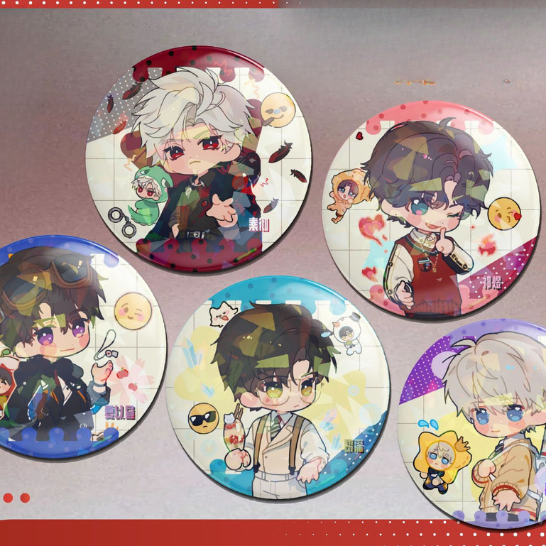 New Love and Deep Space Qin Che Shen Xing Back to Qi Yu Double Flash Tinplate Badge | Shopee ...