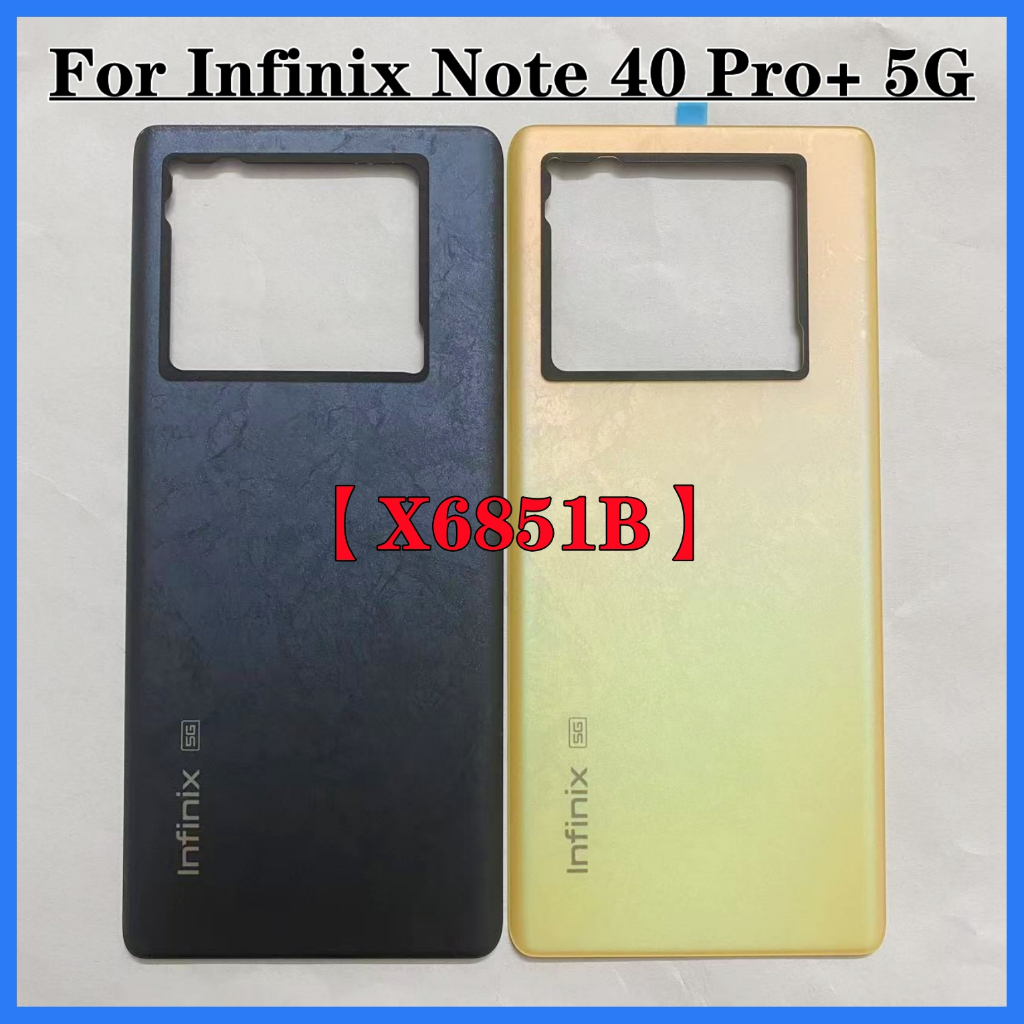 สําหรับ Infinix Note 40 Pro Plus 5G X6851B แบตเตอรี่ฝาหลังกระจกประตู ...