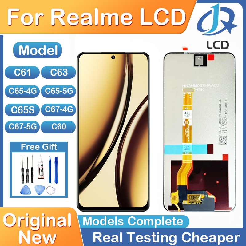 OEM Realme C60 C61 C63 C65 4G 5G C65S C67 4G 5G จอแสดงผล LCD หน้าจอสัมผัสเปลี่ยน | Shopee Thailand