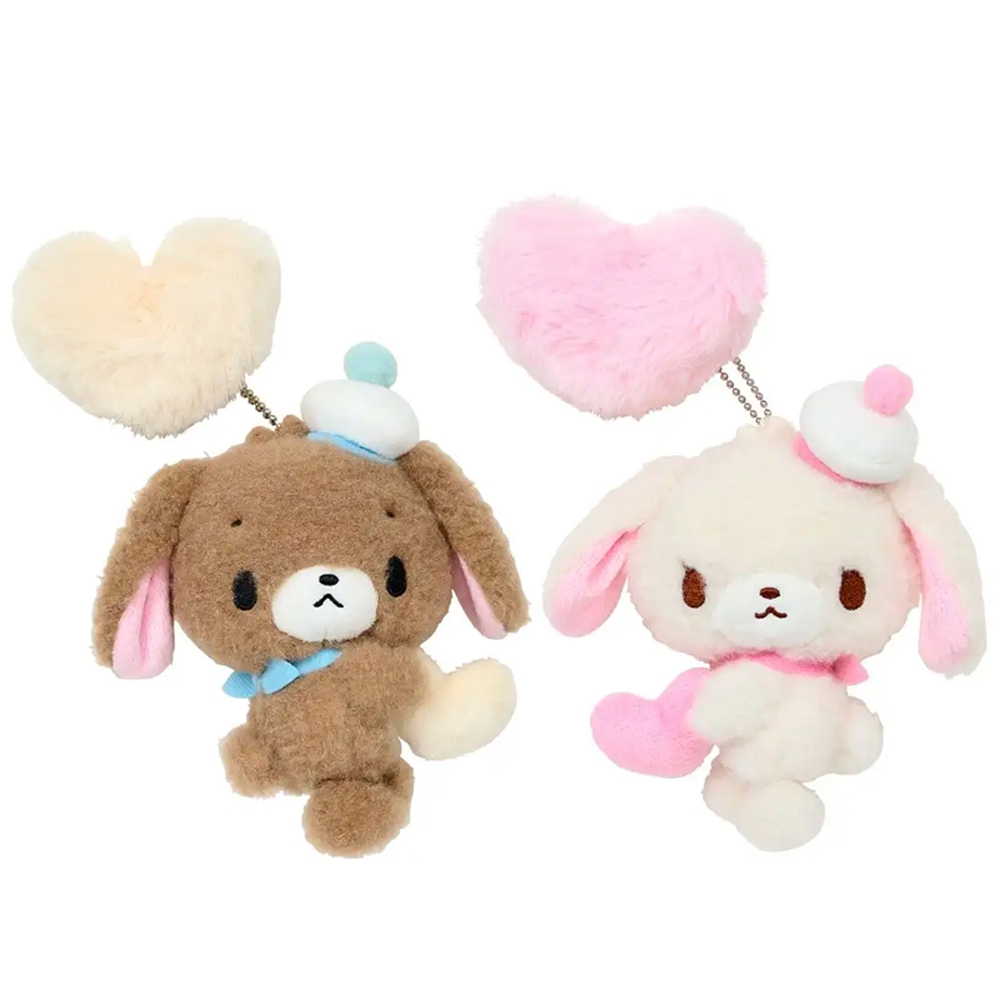 Sugarbunnies Mascot ตุ๊กตาพวงกุญแจ Shirousa Kurousa ปุยหัวใจน่ารัก ...