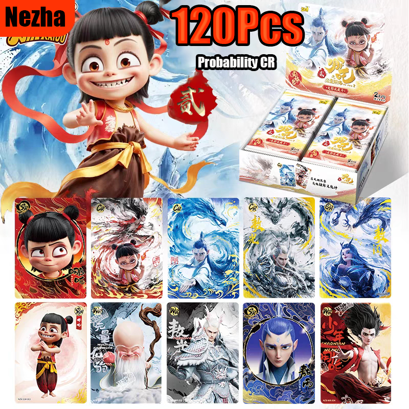 120 การ์ดนาจา กล่องสุ่ม Kayou Nezha AoBing หายาก CR/SR/SSR Cards ของเล่นเด็ก ของขวัญอนิเมะ ...