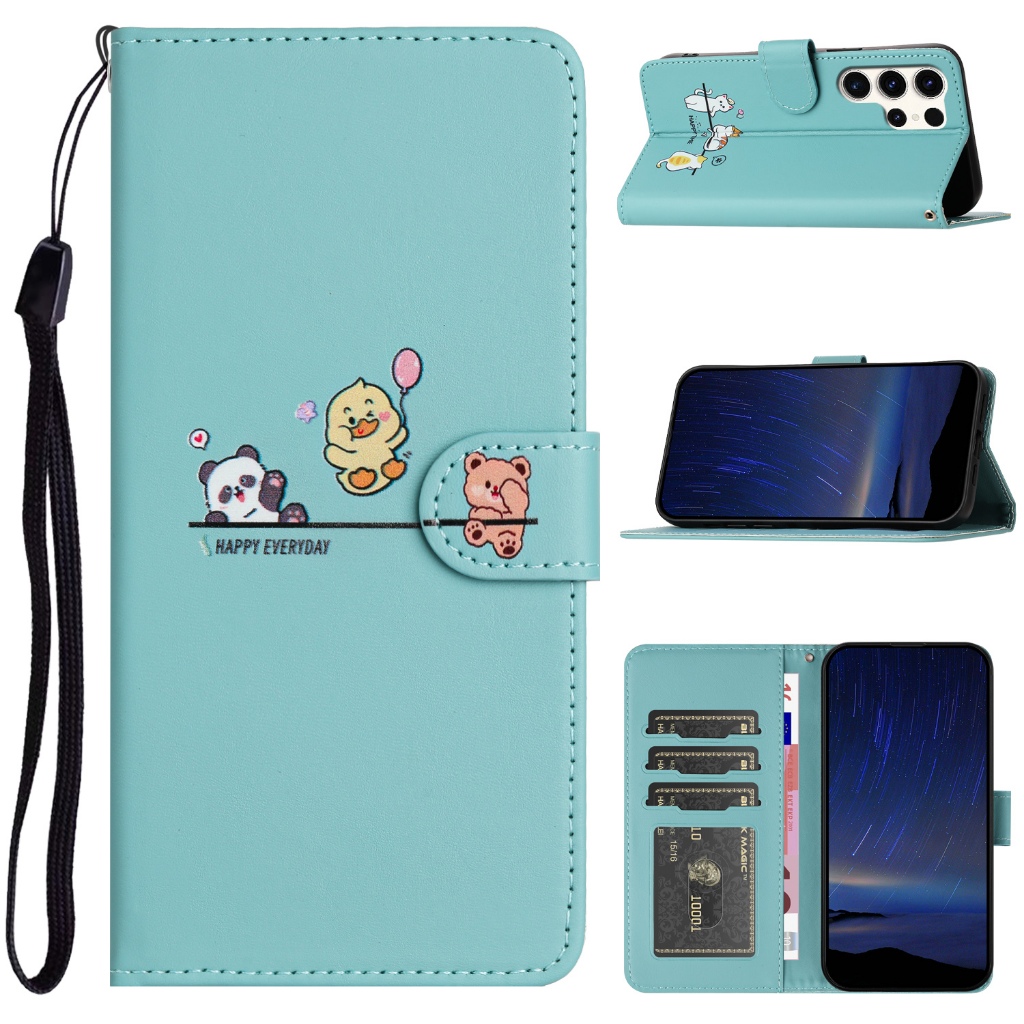 การ์ตูนป้องกันกระเป๋าสําหรับ Samsung Galaxy S25 Plus S25 Ultra S25 EDGE ...