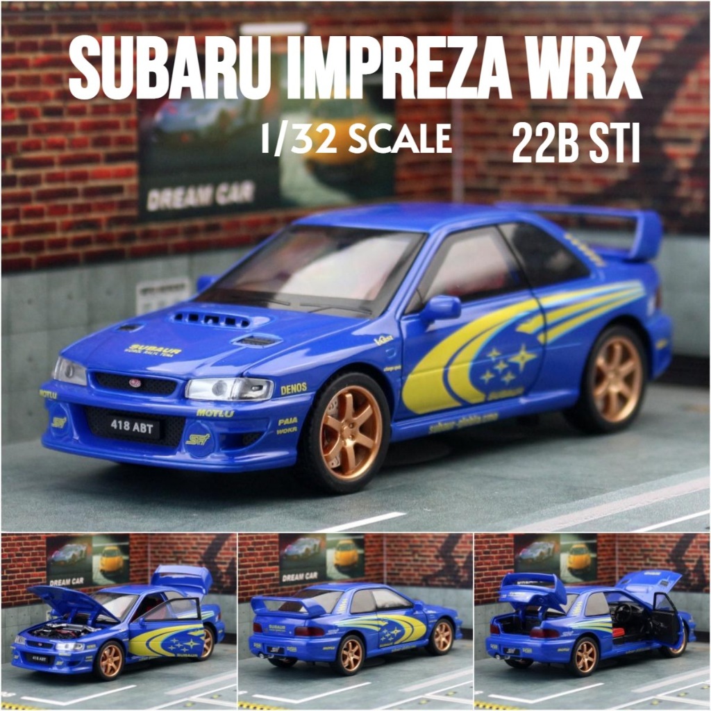 WRC Rally Racing รถDiecast 1/32 Subaru Impreza WRX 22B STIของเล่นรถ ...