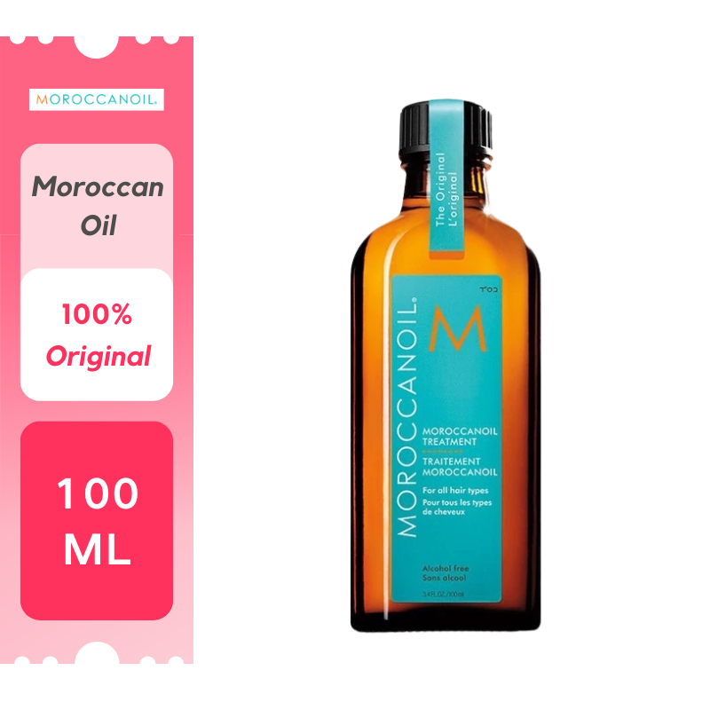 Moroccan oil 100ml มีน้ํามันอาร์แกนบํารุงและซ่อมแซมผมเสียเพิ่มความเงา ...