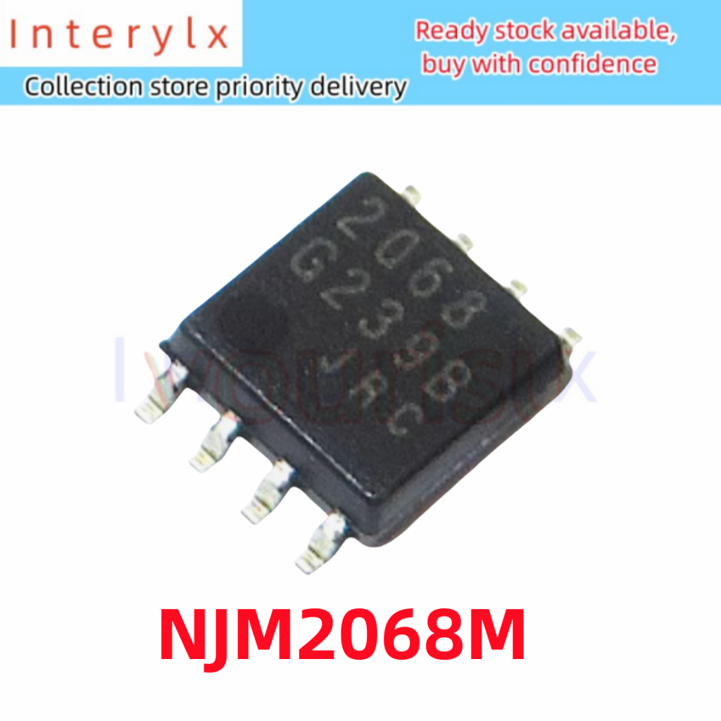 5 ชิ้น/ล็อตยี่ห้อใหม่ Original NJM2068 NJM2068M JRC2068D NJM2068M-TE1 JRC2068 หน้าจอพิมพ์ 2068 ...