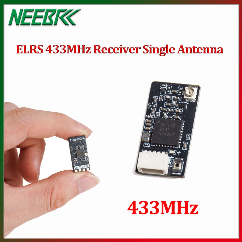 โมดูลรับสัญญาณ ELRS ELRS Nano 433mhz RX Remote รับ 25-500hz พร้อมเสา ...