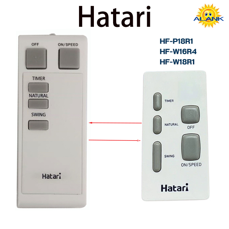 [ALANK] รีโมทพัดลม ฮาตาริ Hatari ใช้โดยตรงโดยไม่ต้องตั้งค่า | Shopee ...