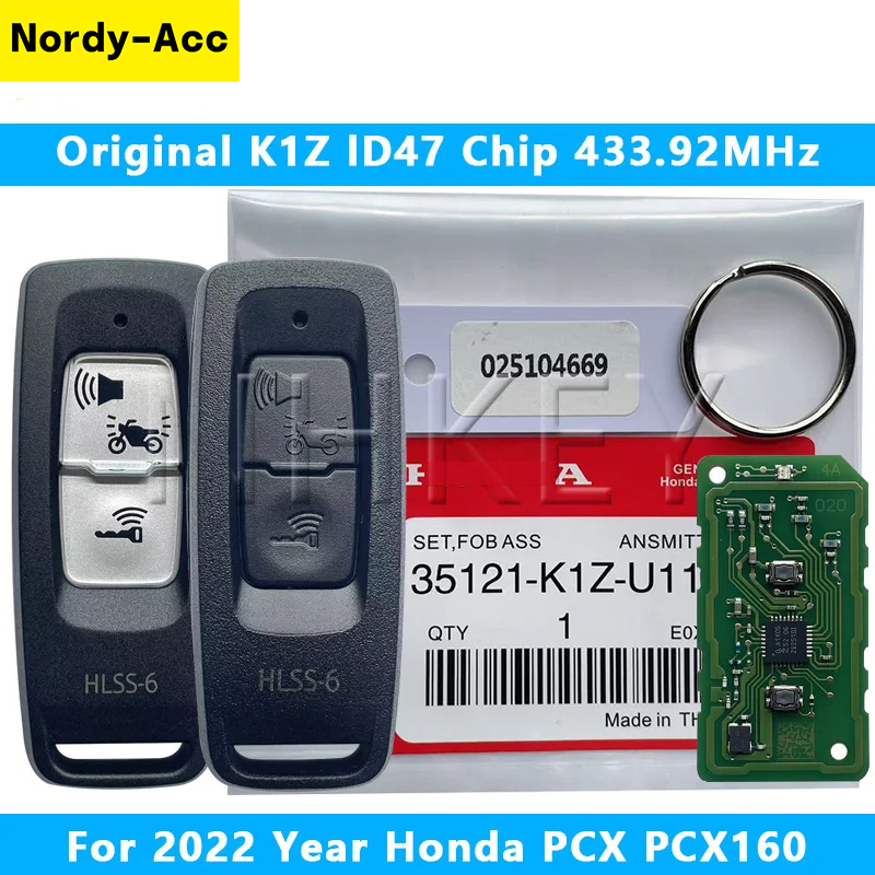 2022 Honda PCX/PCX160 กุญแจรีโมทรถจักรยานยนต์ Fob - 2-Button Remote ...