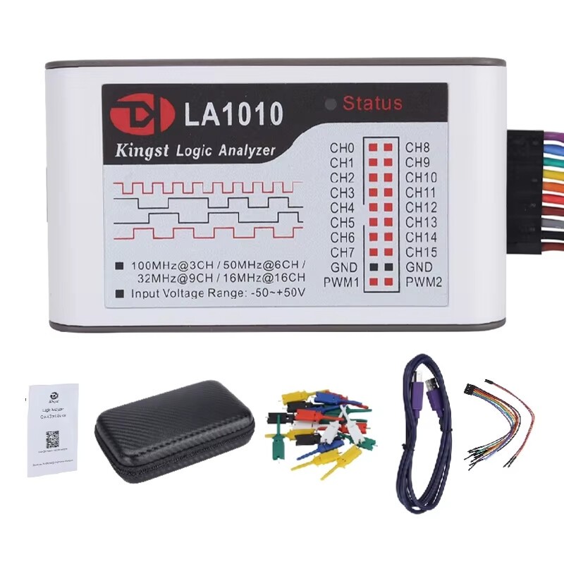 ใหม่ Kingst LA1010 LA2016 16CH USB Logic Analyzer MCU ARM FPGA Debug เครื่องมือซอฟต์แวร์ภาษา ...